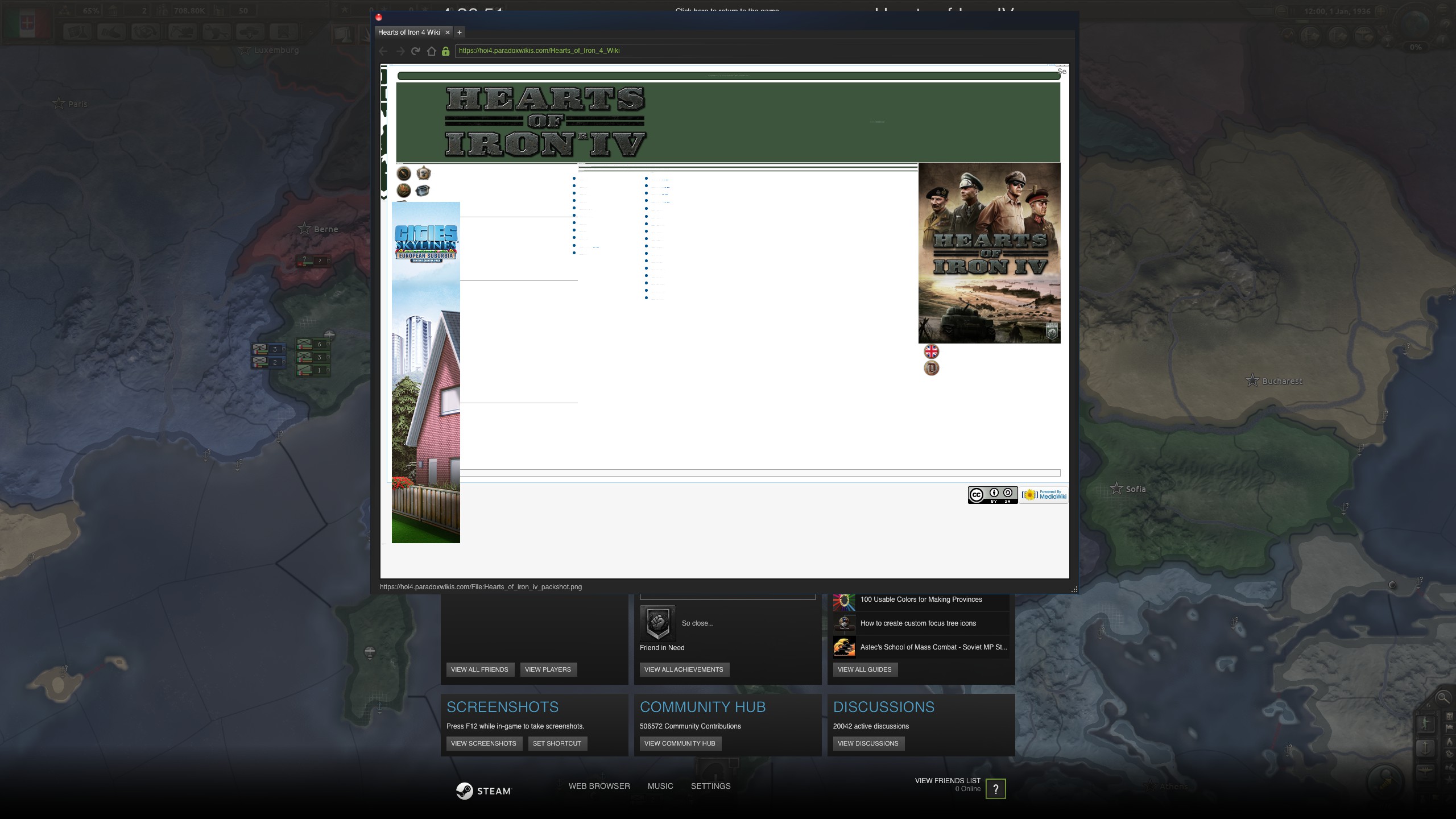 HOI4 in game browser problem: tiny font | Paradox Interactive Forums