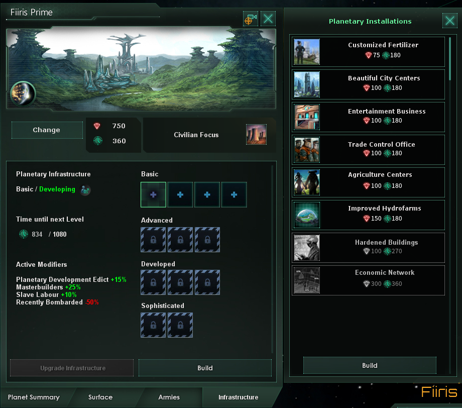 Planetary Infrastructure and Development | Paradox Interactive Forums