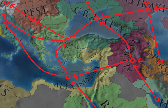 Persia trade node feeding into Astracan | Paradox Interactive Forums