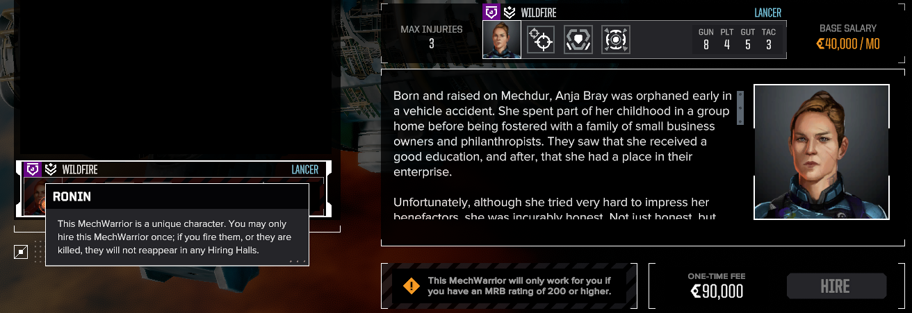 BATTLETECH Solo-Campaign ~ Hiring Hall Ronin | Paradox Interactive Forums