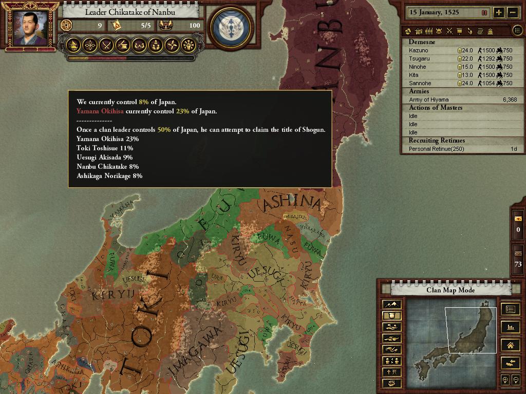 The hopeful rise of the Nanbu clan - A Sengoku AAR | Paradox ...