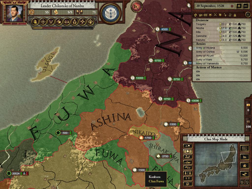 The hopeful rise of the Nanbu clan - A Sengoku AAR | Paradox ...