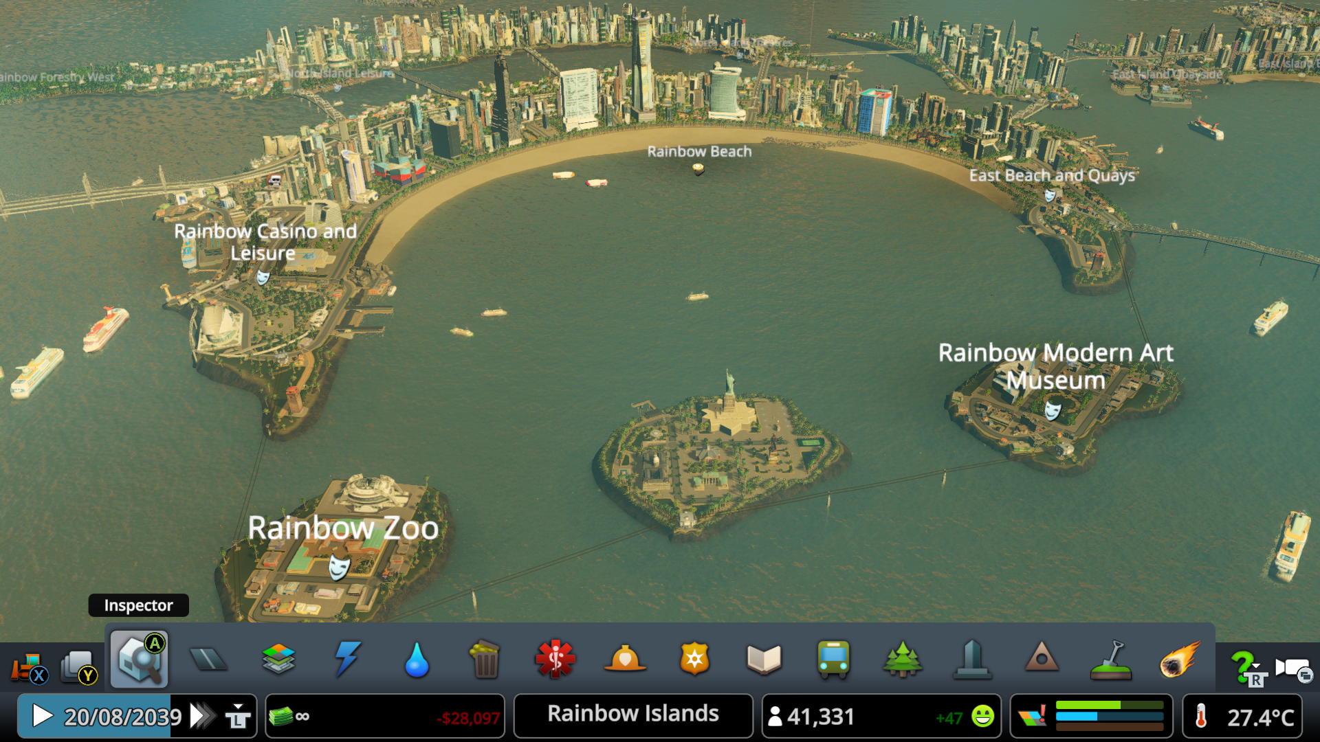 My finished archipelago city | Paradox Interactive Forums
