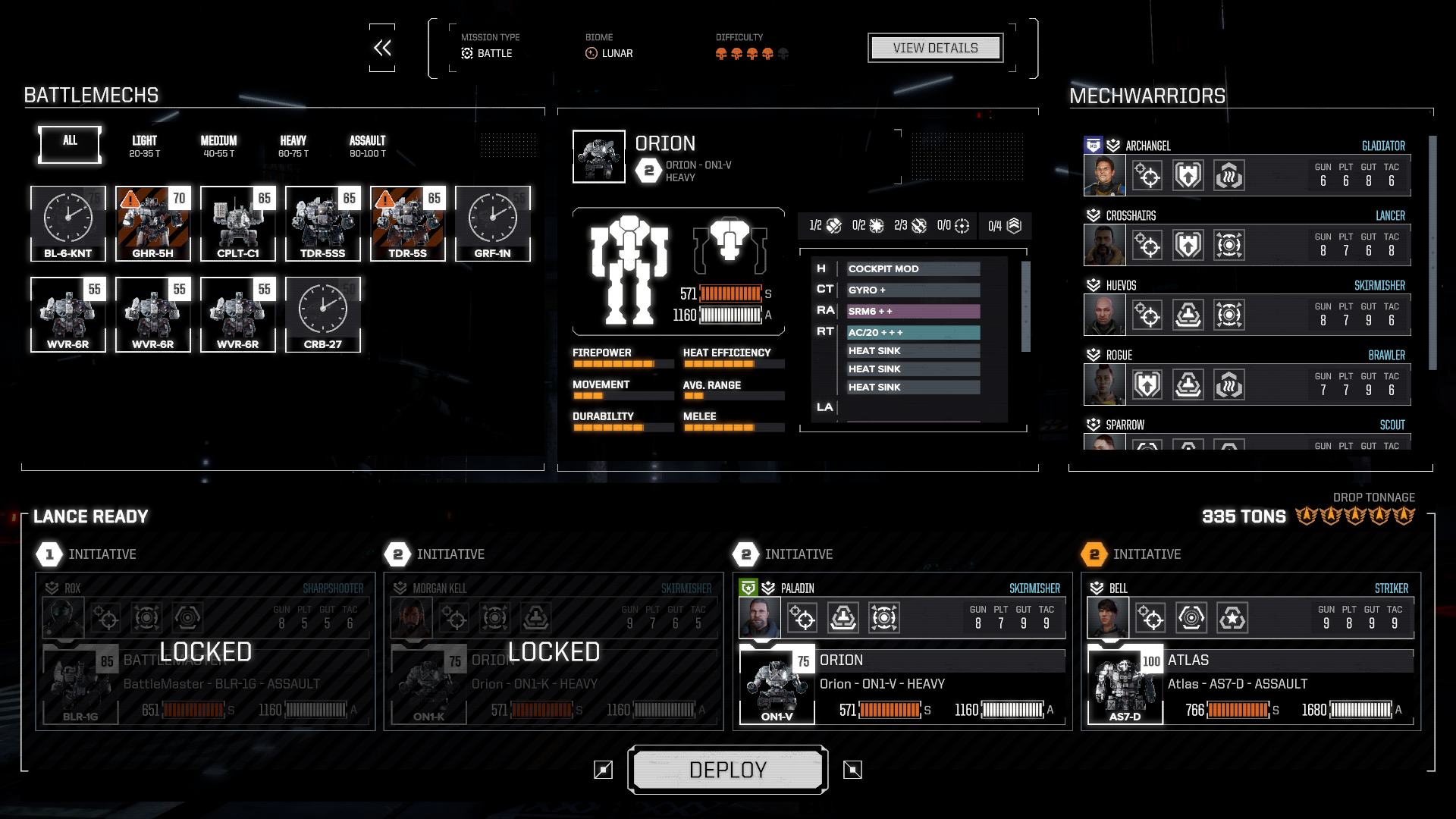 (Famous Mechwarrior SPOILERS!) First Ironman Career Mode Attempt... the ...