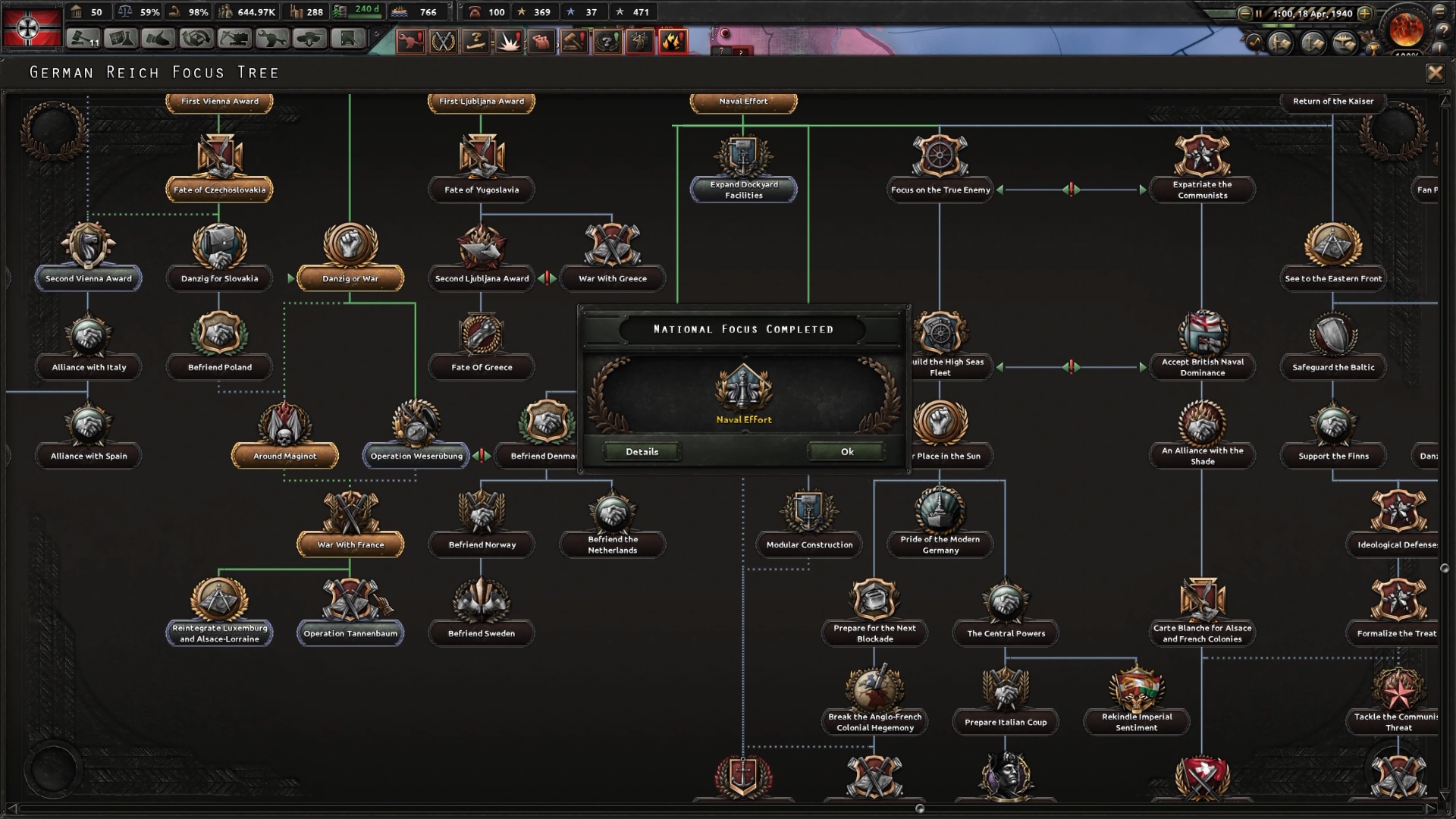 HoI 4 - Germany 's National Focus Operation Tannenbaum | Paradox ...