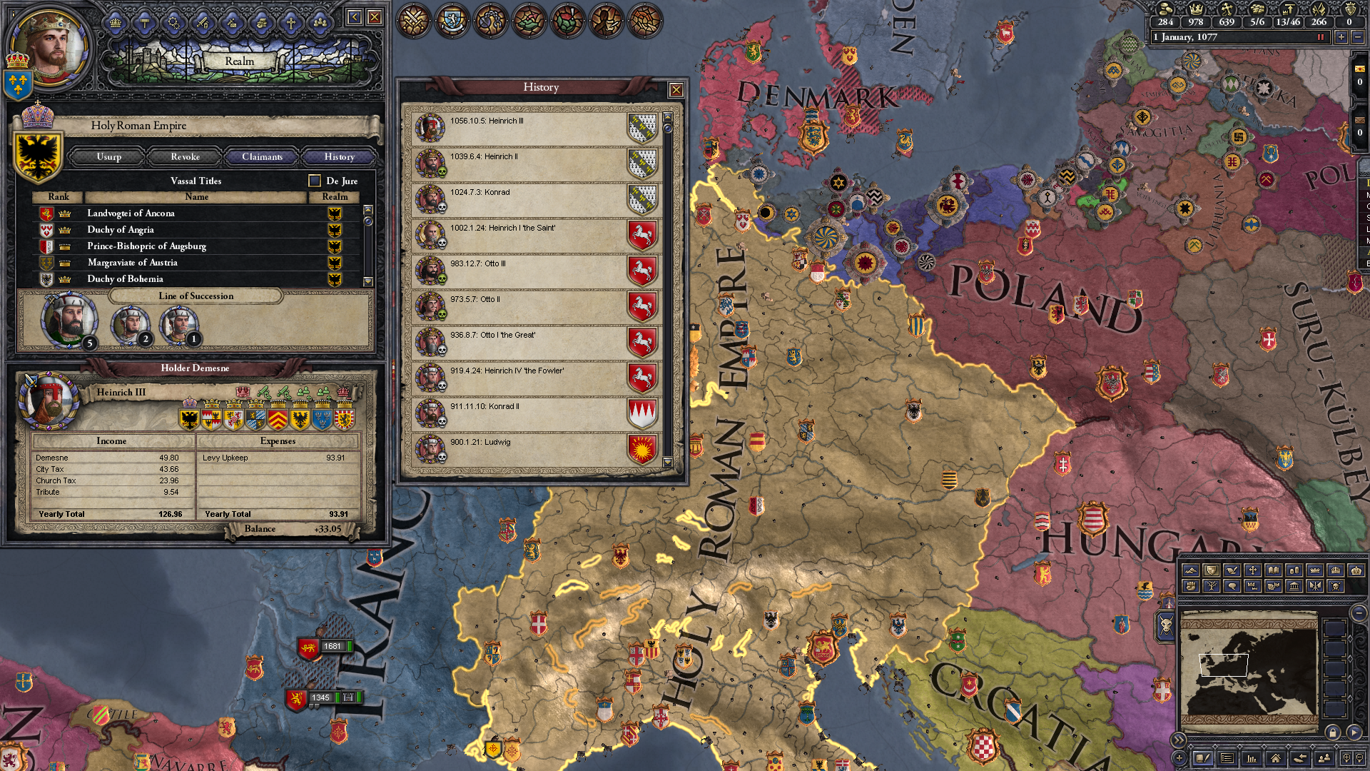 Are HRE's regnal numbers unchangable in any ways? | Paradox Interactive ...