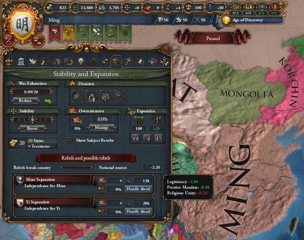 Ming with Legitimacy instead of Meritocracy Exploit | Paradox ...
