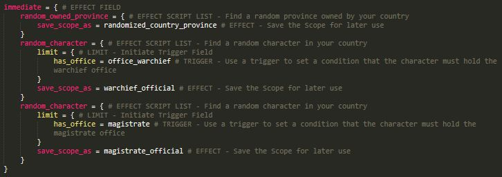 Basic Scripting in Imperator | Paradox Interactive Forums