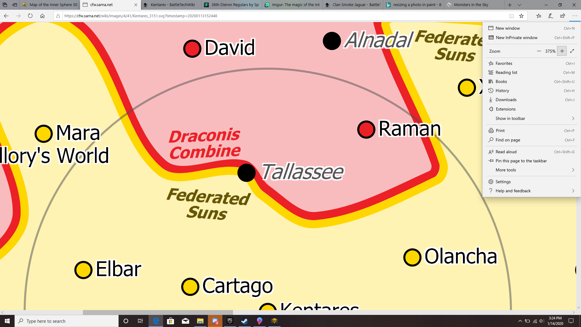 Map of the Inner Sphere 3025 (interactive, web-based) | Page 5 ...