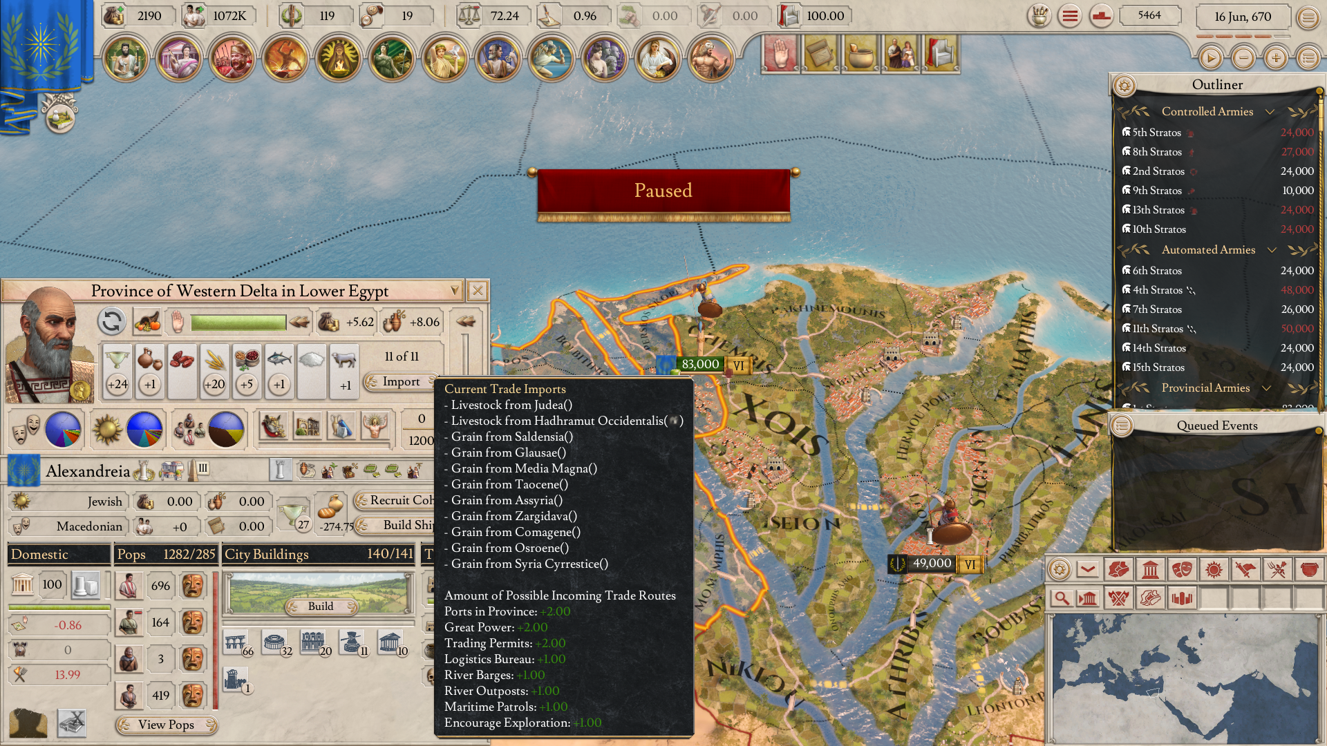 Imperator Rome trade route limit in capital bug | Paradox Interactive ...