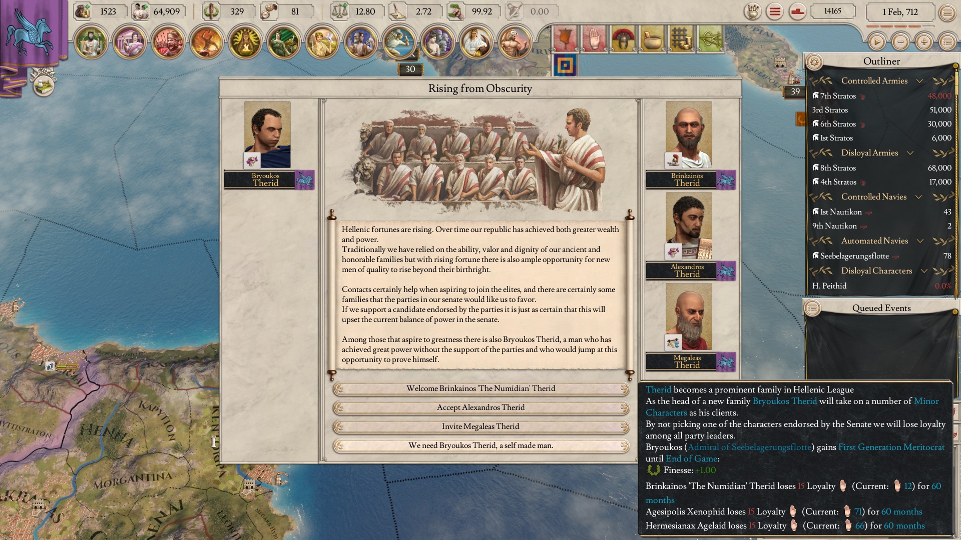 I:R - 3 issues with "Rise from Obscurity" event | Paradox Interactive ...