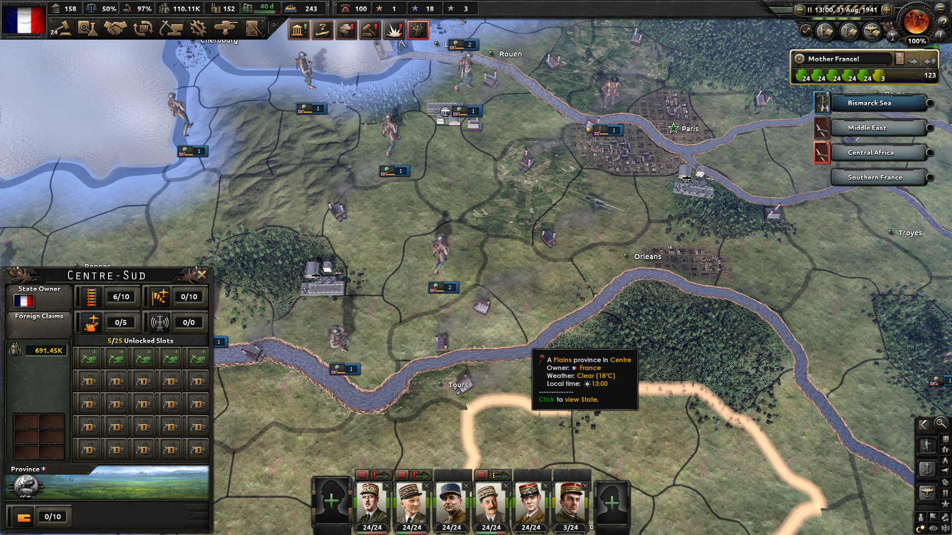 Manage to survive as democratic France until US arrives | Paradox ...