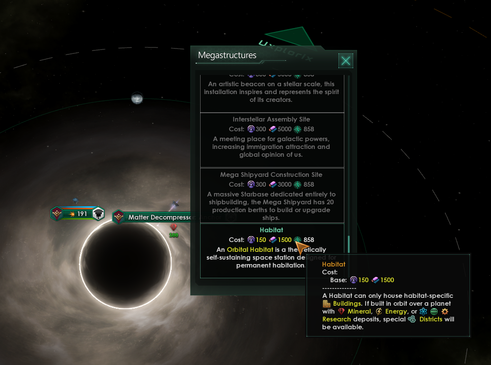 Stellaris - [2.7.2 (60bf) - 3.8.4 (282d)] Can't build a Dyson Sphere or ...