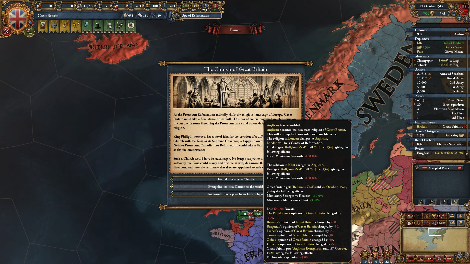 British Dominance - England to Great Britain Roleplay - AAR | Paradox ...