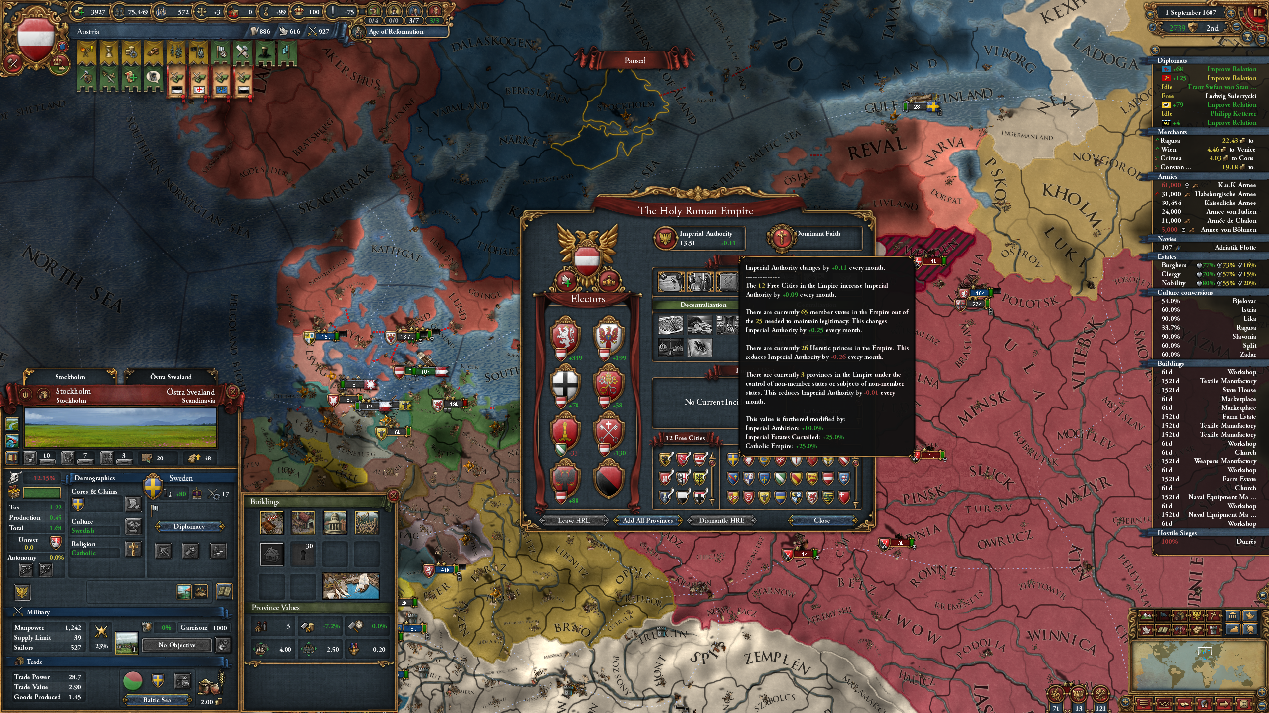 Sweden joined HRE as a Subject of Denmark | Paradox Interactive Forums