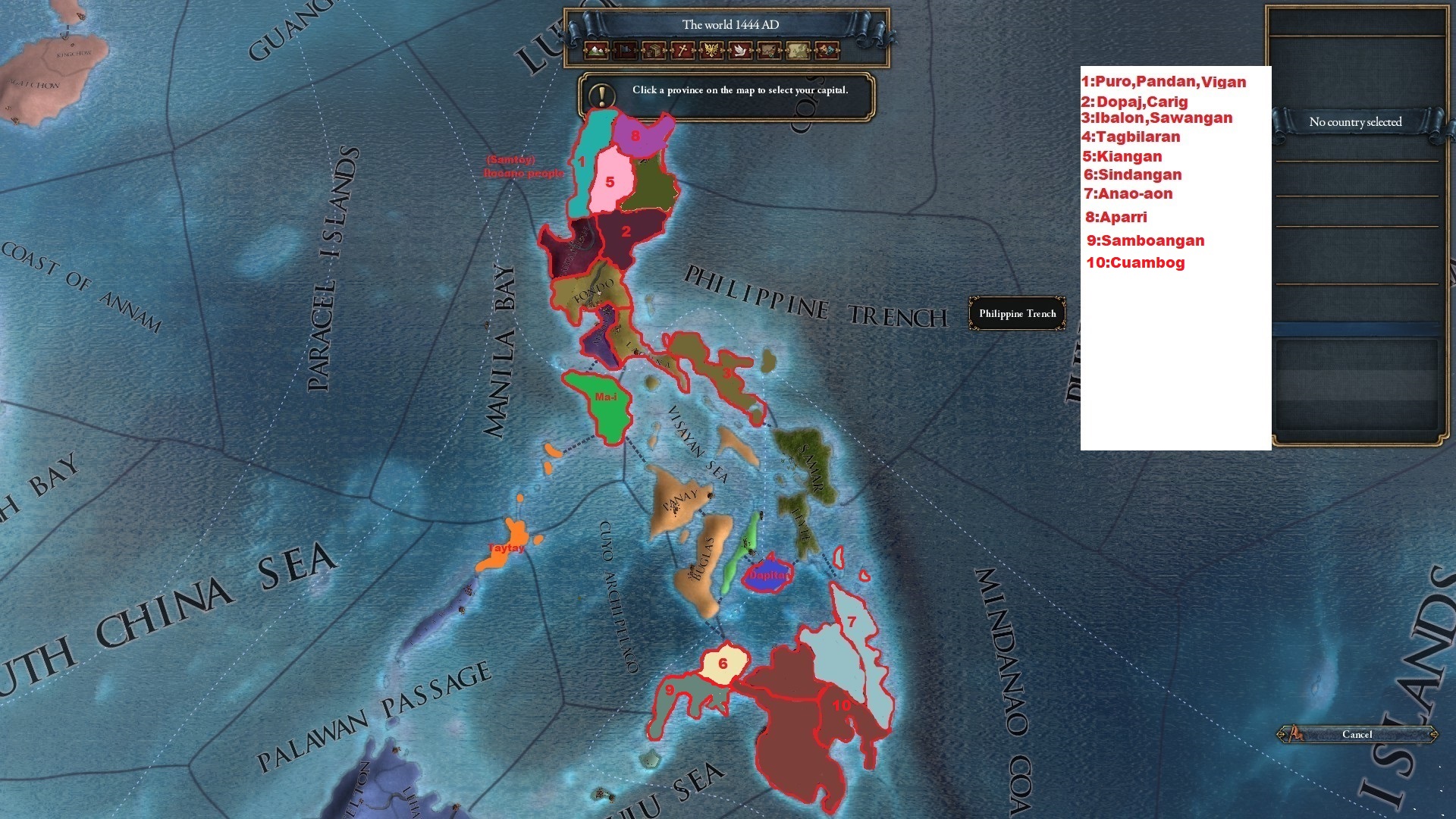 Philippines new provinces and countries. | Paradox Interactive Forums