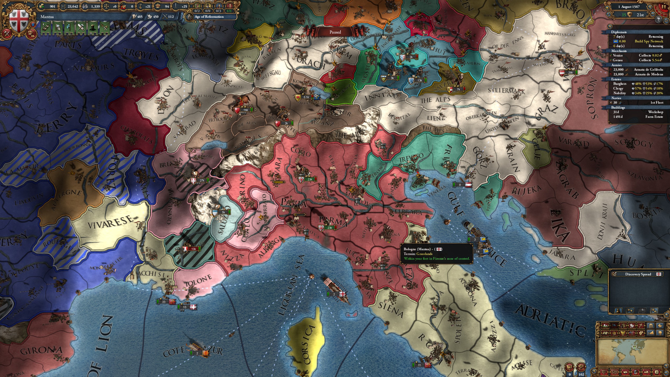 I cant create claims inside the HRE in nations that arent bordering me ...