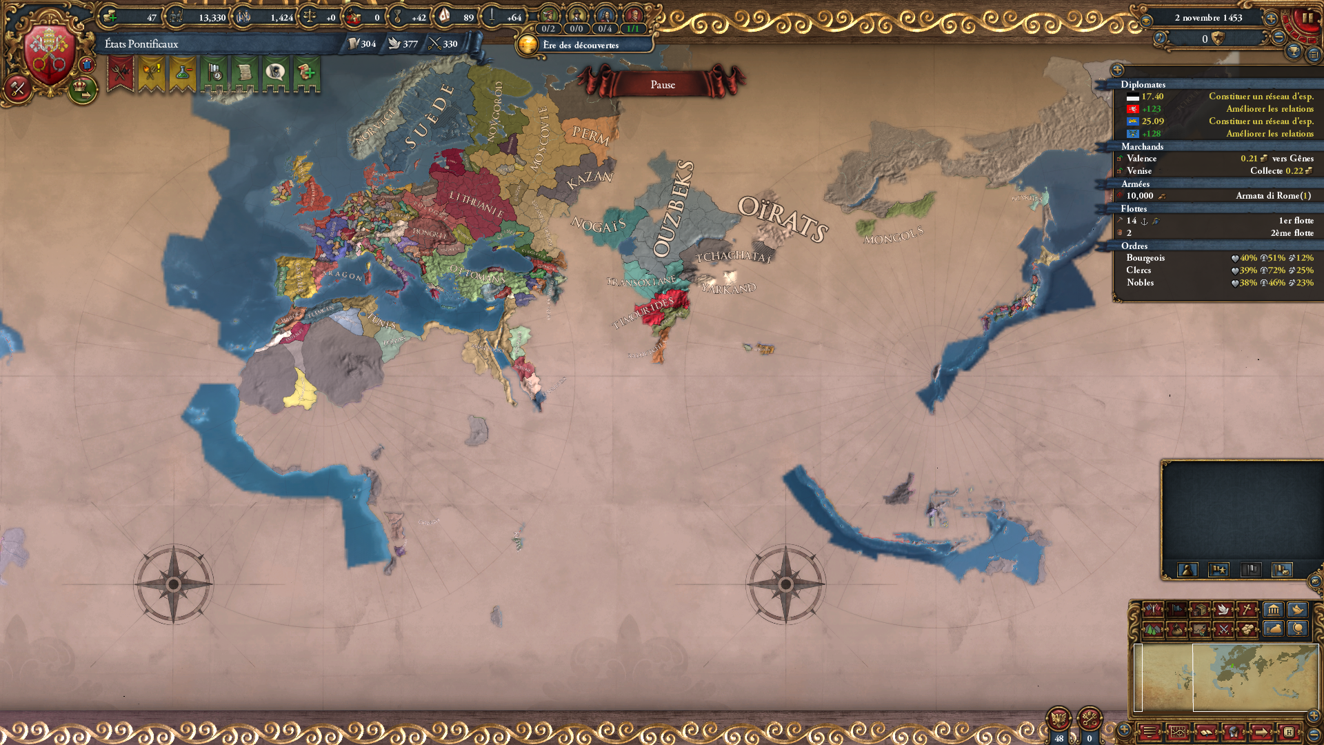 Papacy knows Japan and many other provinces by 1453? | Paradox ...