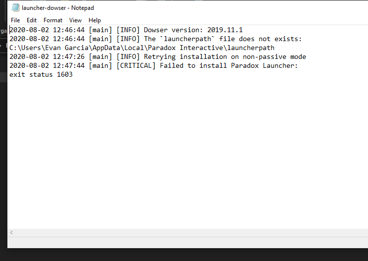 Paradox Launcher v2 Setup not working | Paradox Interactive Forums