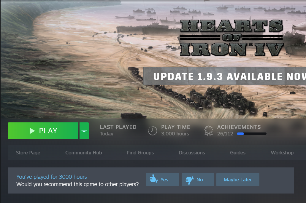 3000 Hour Celebration | Paradox Interactive Forums