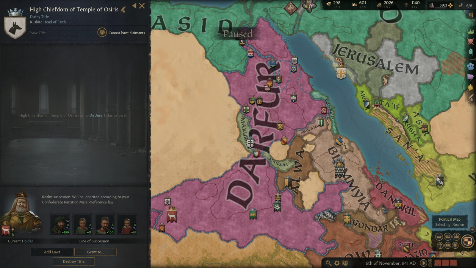 Head of Faith Temporal Title WAD? | Paradox Interactive Forums