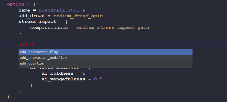 CK3 Script Editor (unreleased) | Paradox Interactive Forums