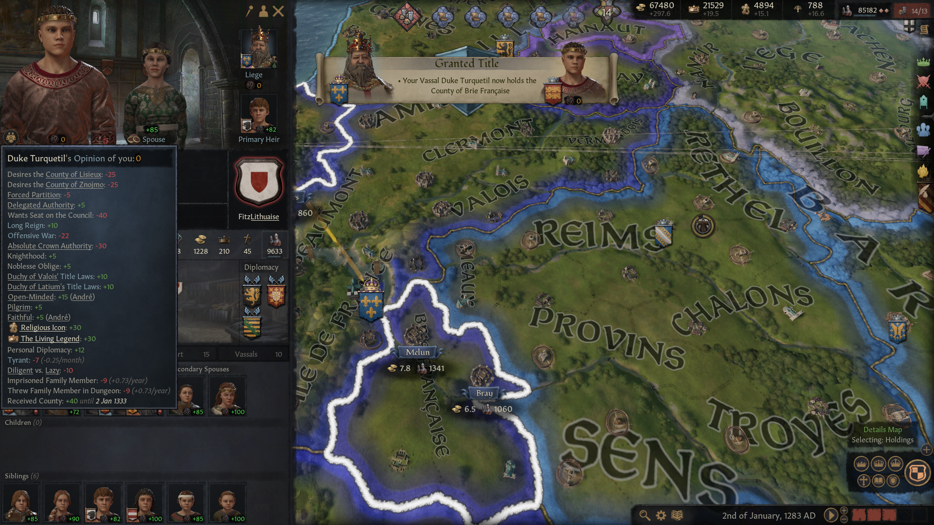 CK III - CK3 - Gameplay - A lot of bugs with Granting and Revoking ...