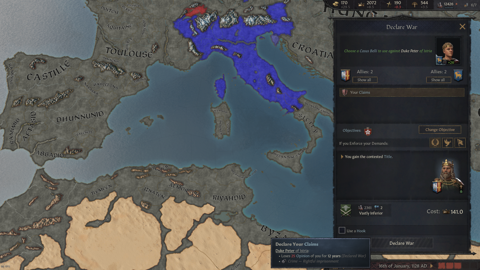 Why can't I declare war? | Paradox Interactive Forums