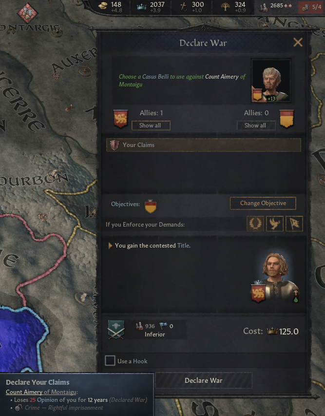 Why can't I start a war? | Paradox Interactive Forums