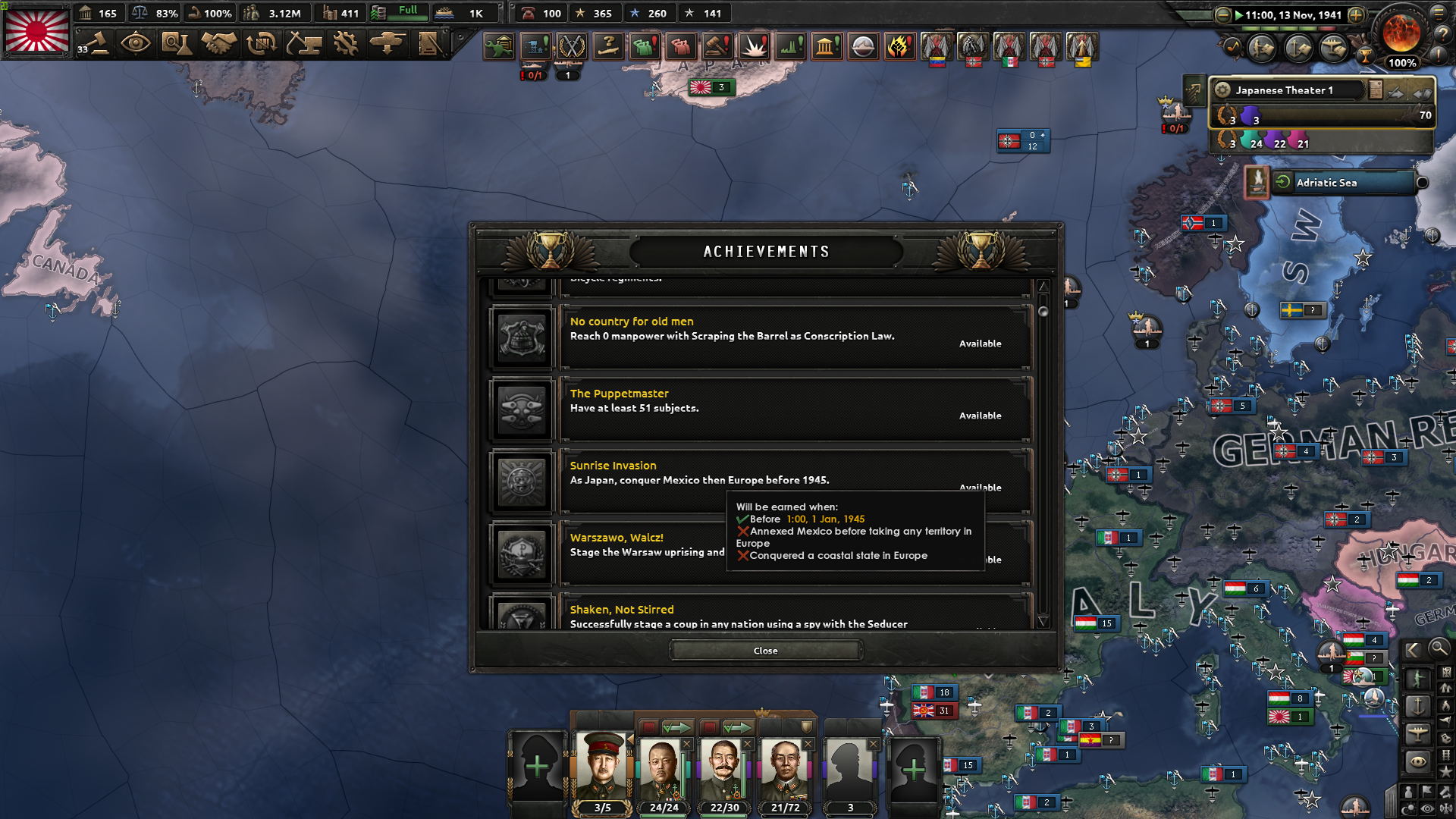 Need help with the Sunrise Invasion achievment | Paradox Interactive Forums