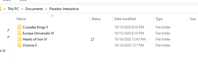 Changing the PATH of my Document's Paradox Folder | Paradox Interactive ...