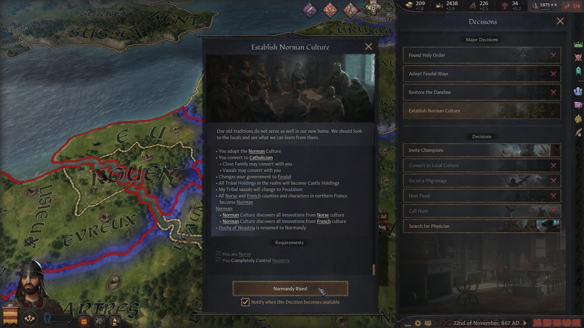[MOD] Rollo's Ambition - A Norman mod for 867 | Paradox Interactive Forums