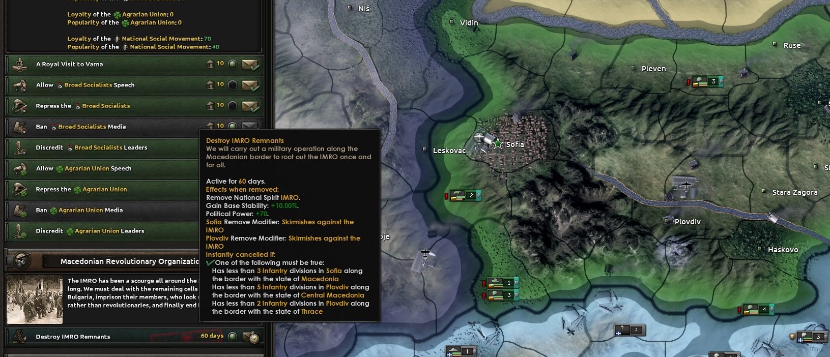 Skirmishes against the IMRO not going away? | Paradox Interactive Forums