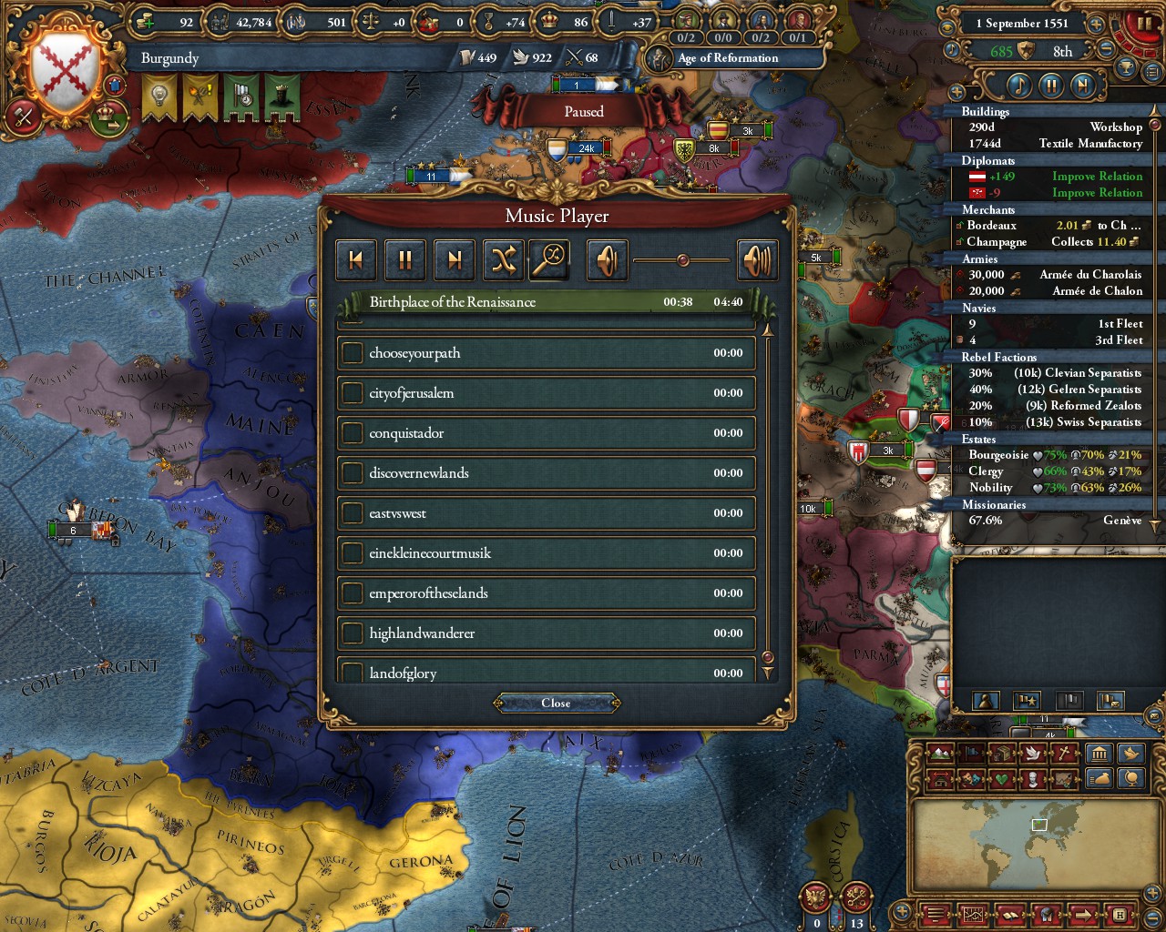 Help with modding - EUIII music into EUIV | Paradox Interactive Forums