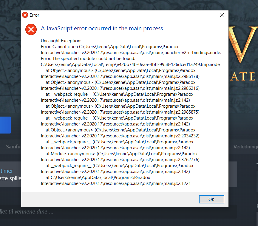 The game suddenly stopped working | Paradox Interactive Forums