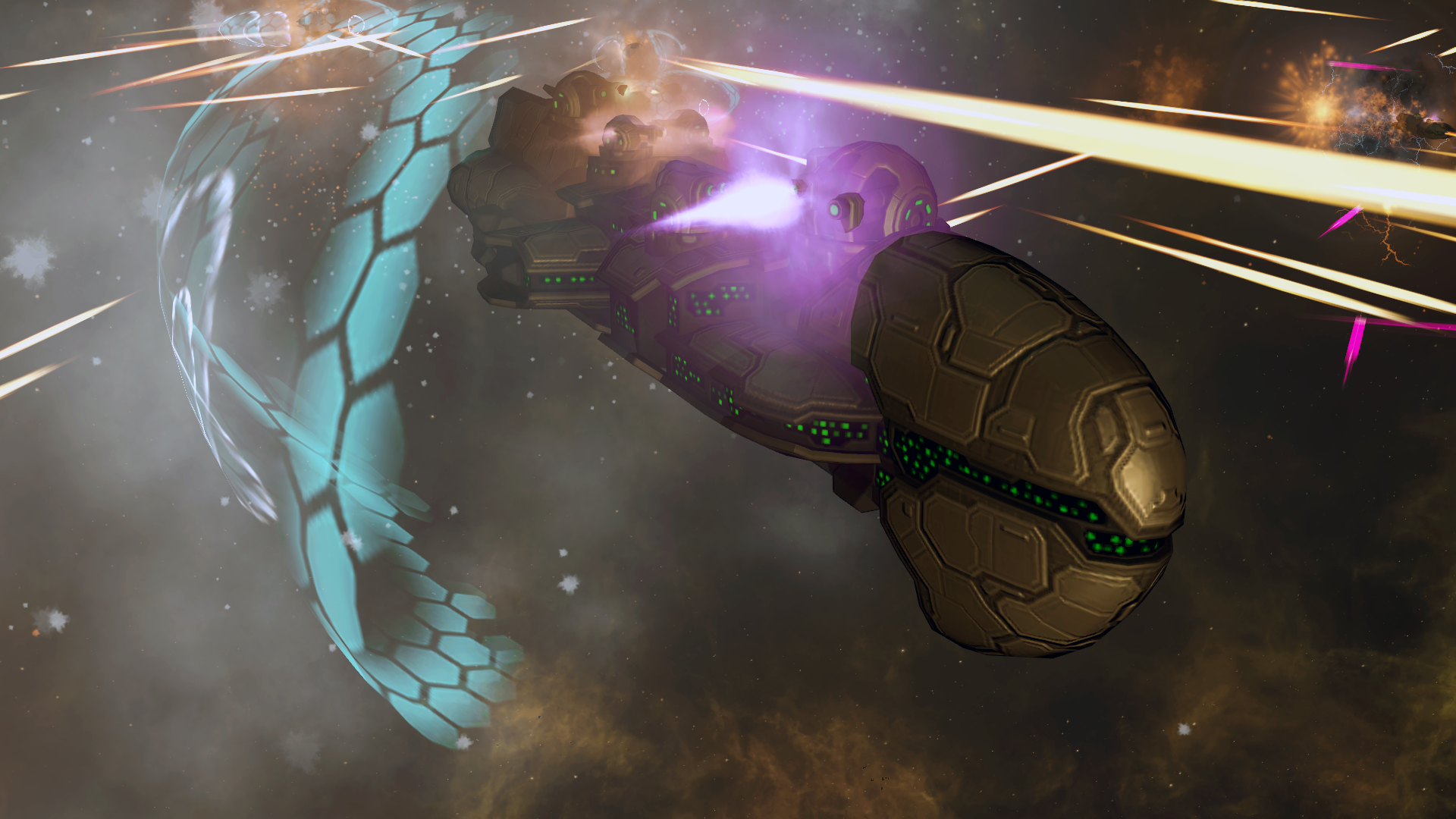 Ripping the leaves off plantoid ships gives them a rather sleek look ...