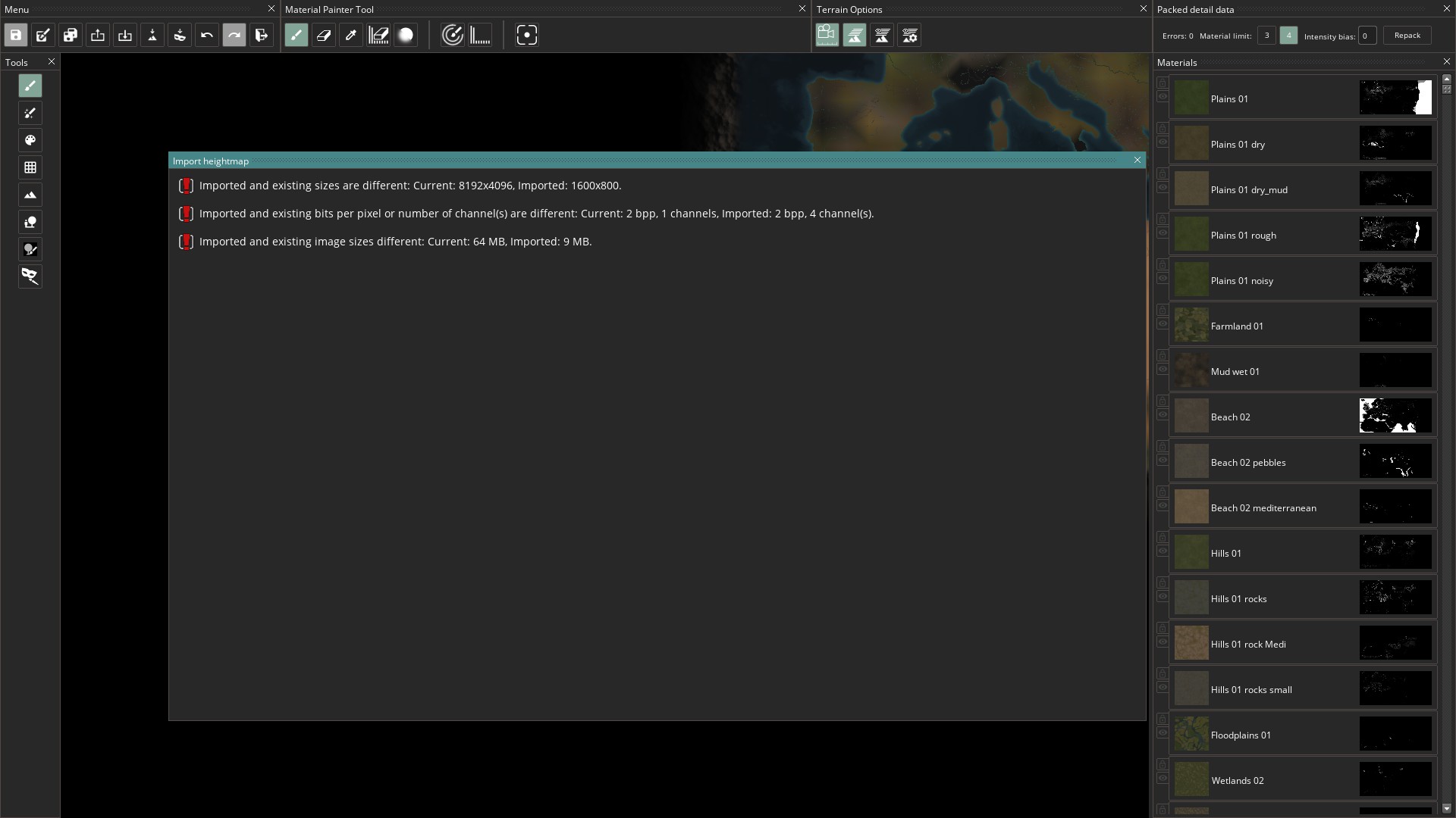 Help with imorting a custom heightmap into the ck3 map editor | Paradox Interactive Forums