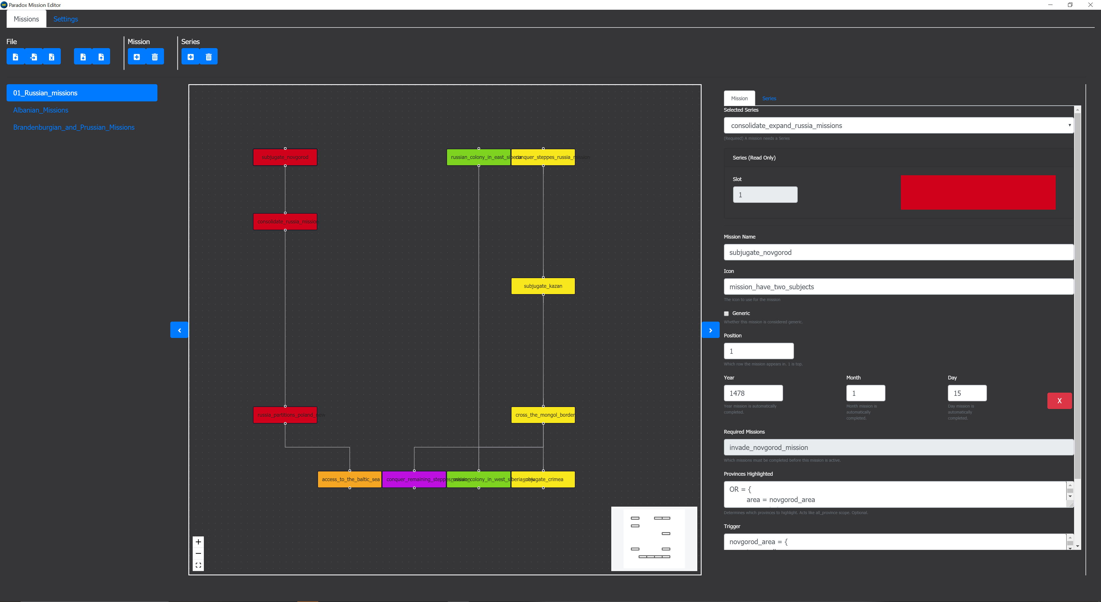 Paradox Node Editor - Visual Application for Editing Missions/Focustrees | Paradox Interactive ...