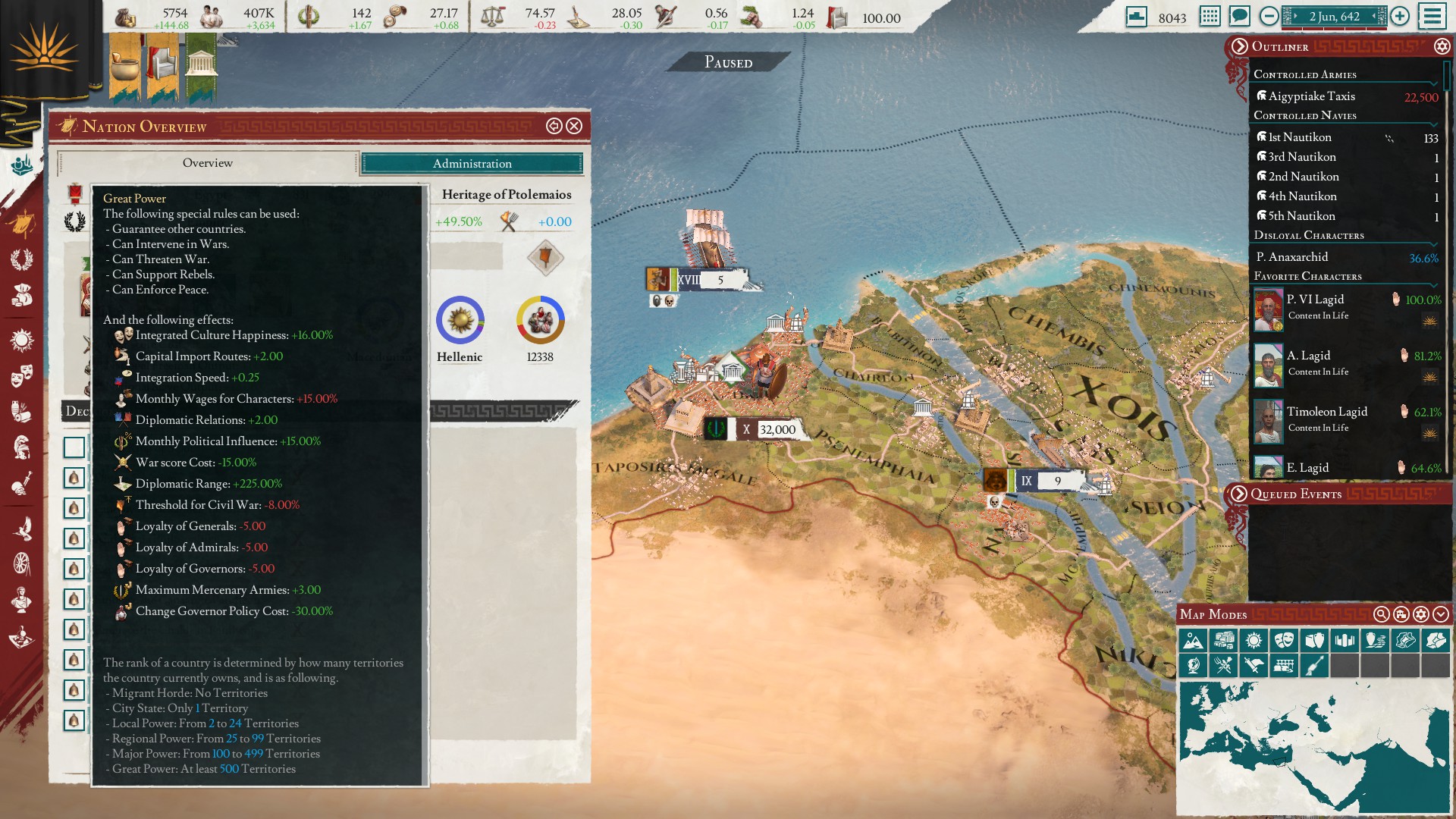 Is there anyway to see all modifiers that your nation has? | Paradox Interactive Forums