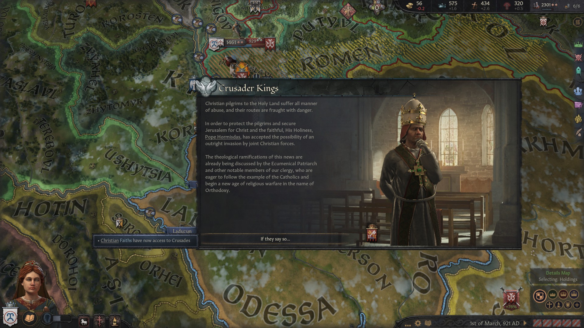 Let me replace the vatican Cathedral with a Pantheon of the old gods ...