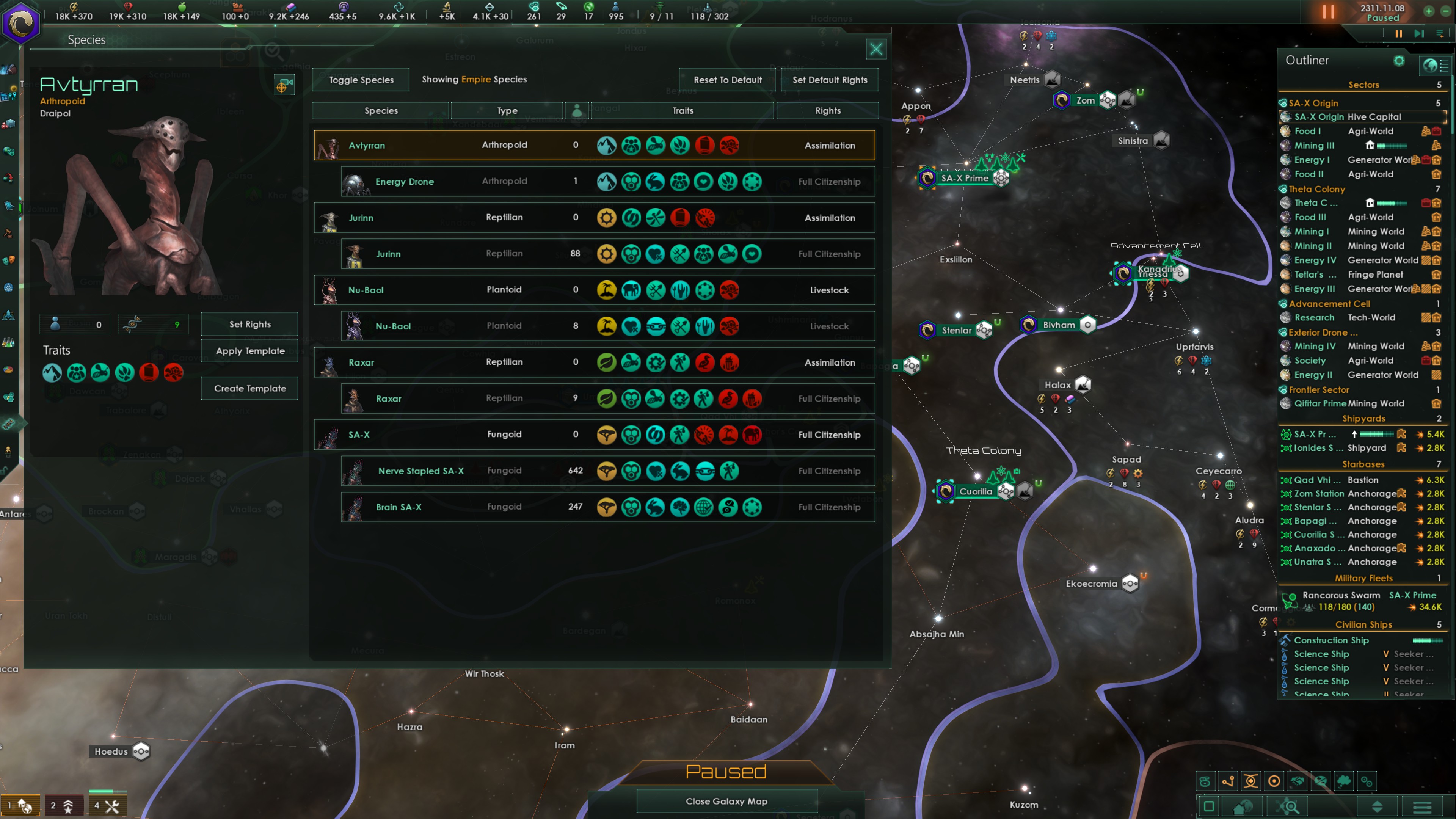 Confirmed - Stellaris - Nerve Staple is bugged with hive mind | Paradox ...
