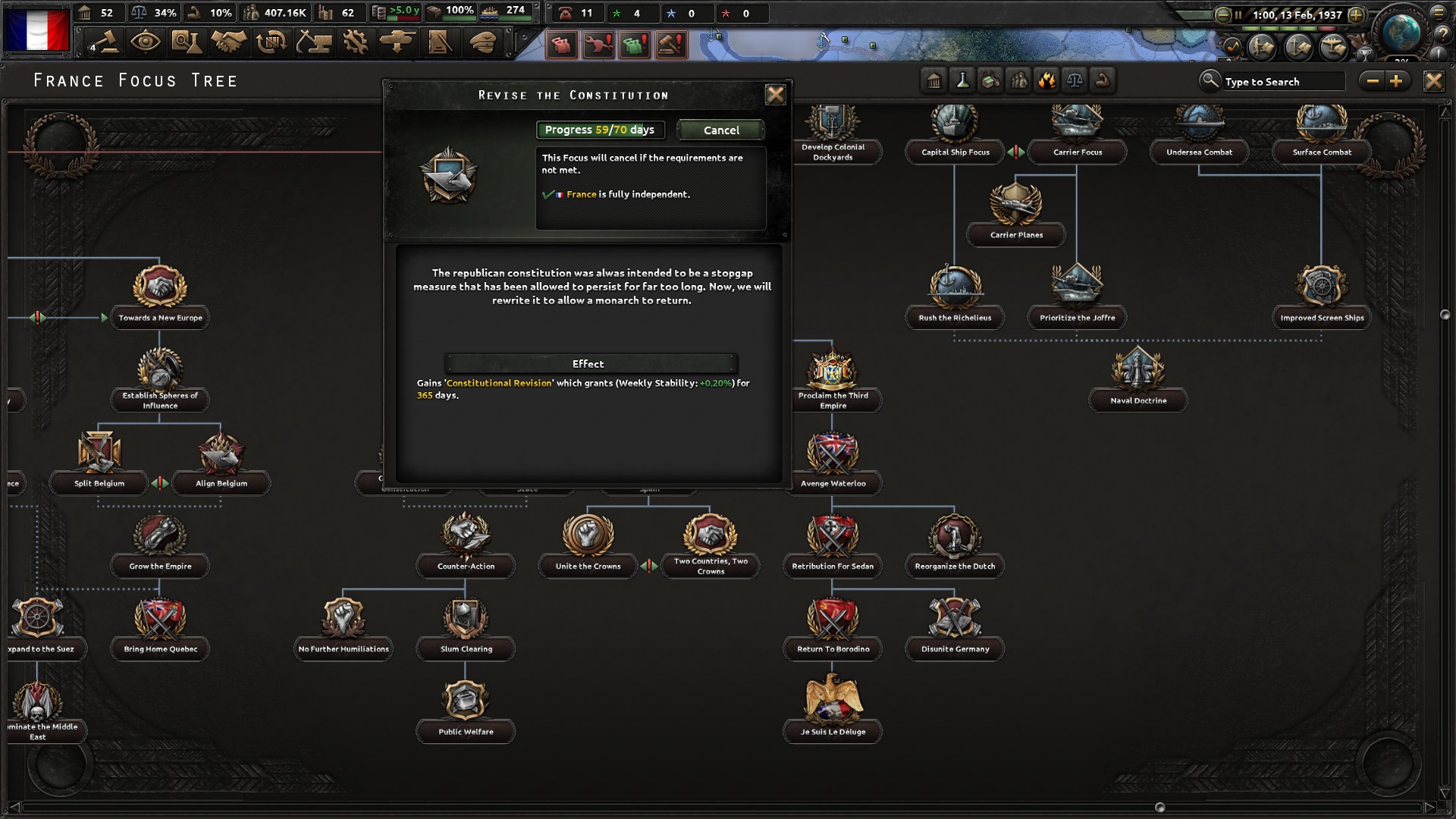 Spelling mistake in 'Revise the Constitution' focus | Paradox Interactive Forums