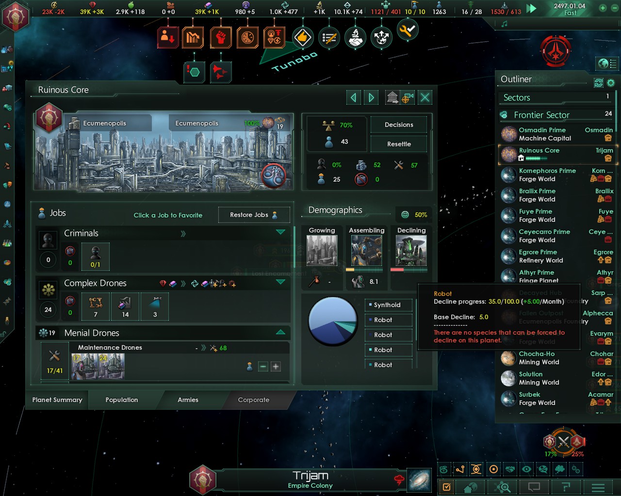 Two odd things about Machine Uprising (Machine side), are those things ...