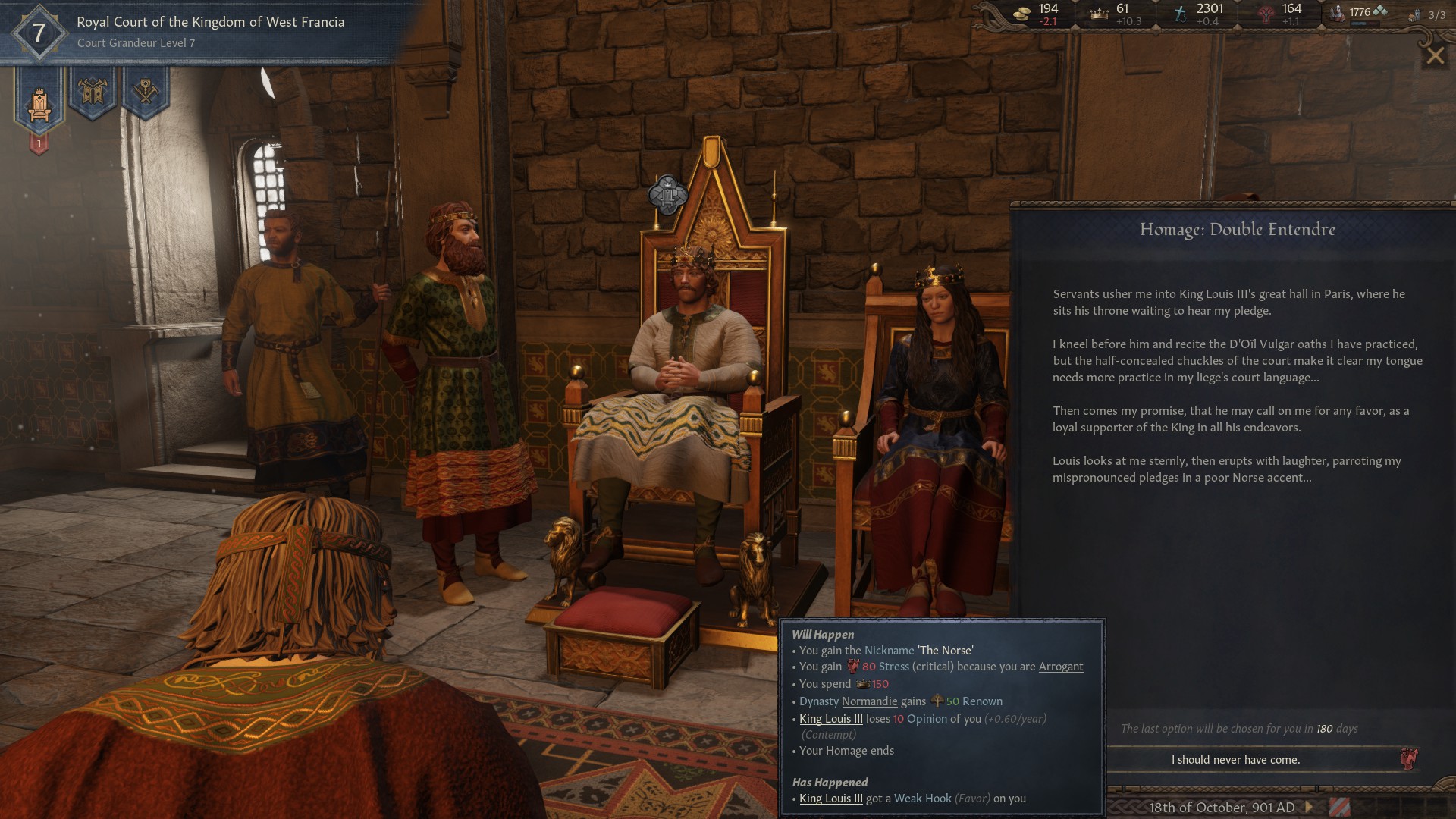 Best character to start at for a Rollo/Norse-Norman-English campaign ...