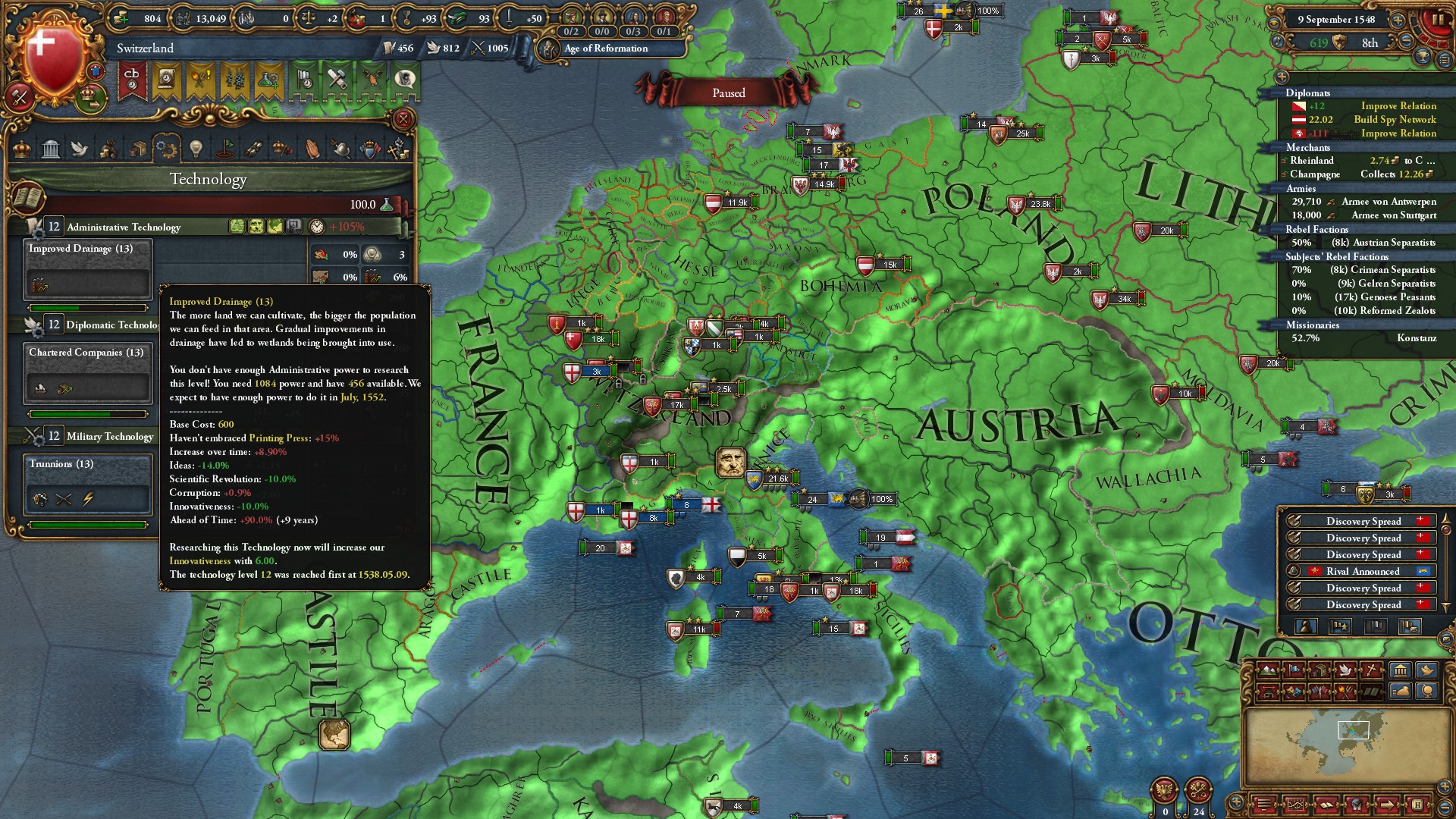 Tech Penalty For Not Having Institution That Hasnt Spawned Yet Paradox Interactive Forums 8588