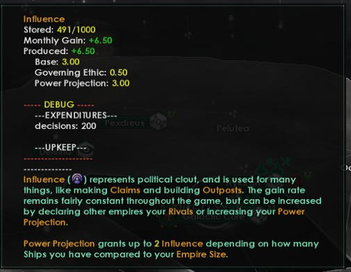 What does "+1 Power Projection" means? | Paradox Interactive Forums