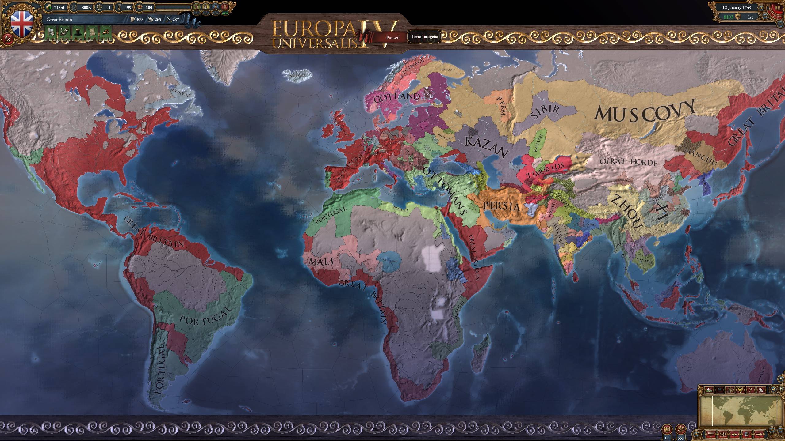 Global conquest q: most efficient way to annex large (non-European ...