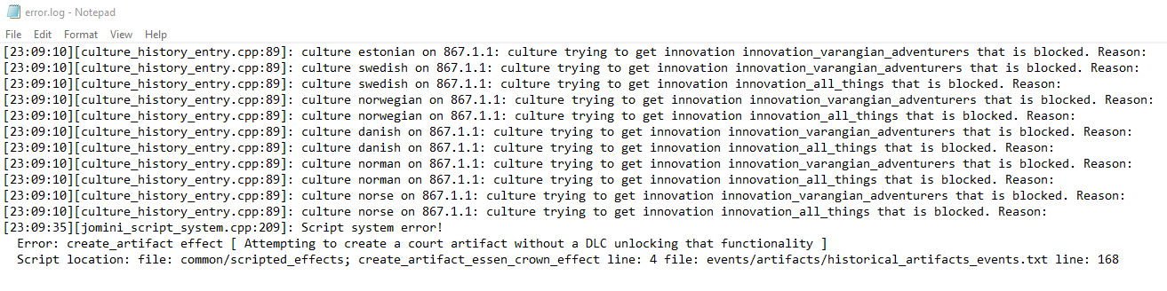 CK3 crashes after loading up world | Paradox Interactive Forums