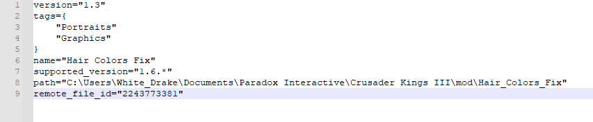 My own mod disappeared in the Upload Mod option | Paradox Interactive ...