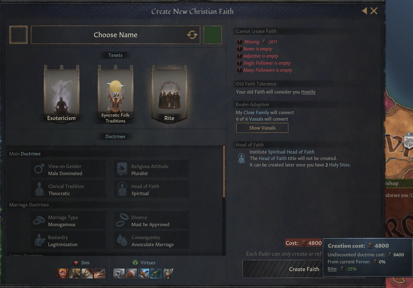 Kingmaker Less Faith